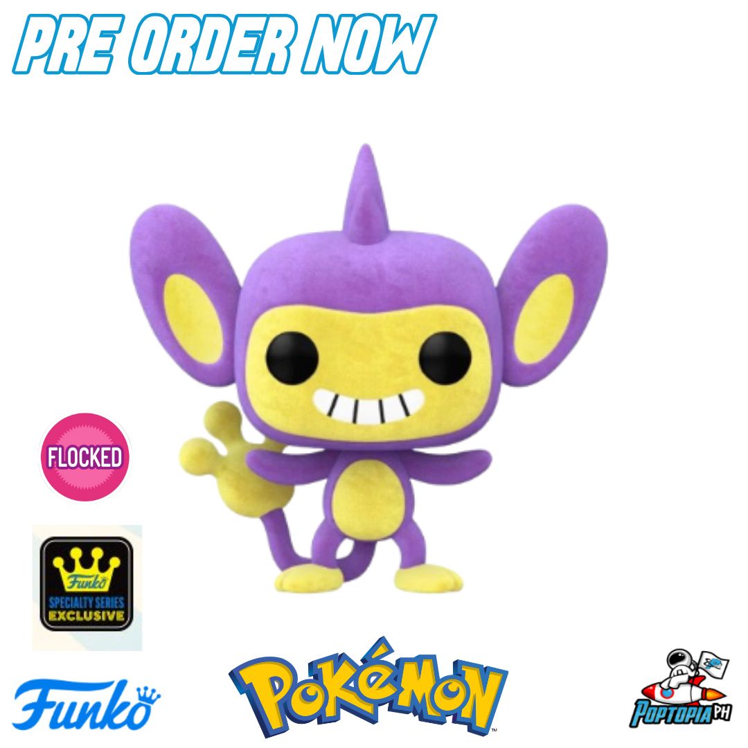 PRE ORDER Funko Pop! Pokemon - Aipom Flocked #947 Specialty Series Exc ...