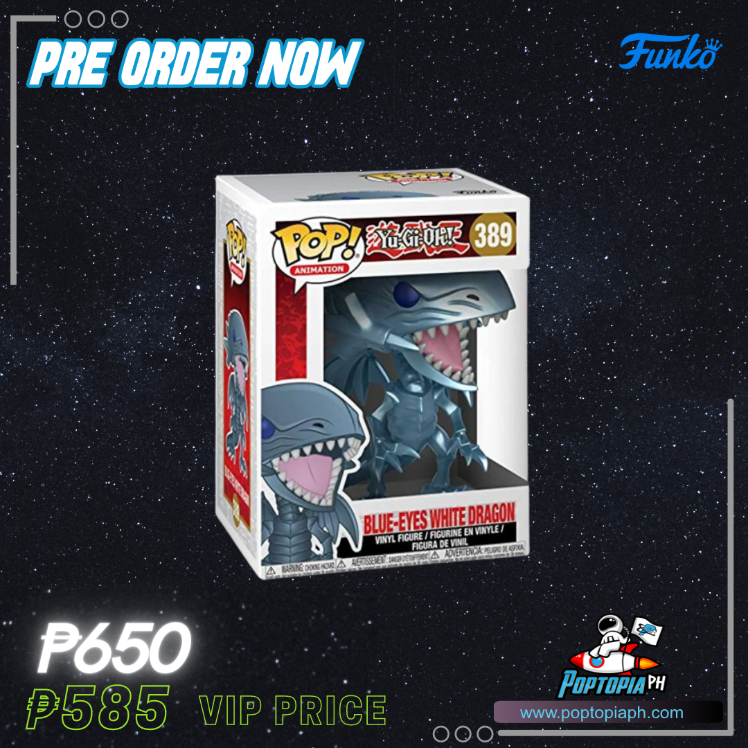 PRE ORDER Funko Pop! Yu-Gi-Oh! Blue Eyes White Dragon – Poptopia PH